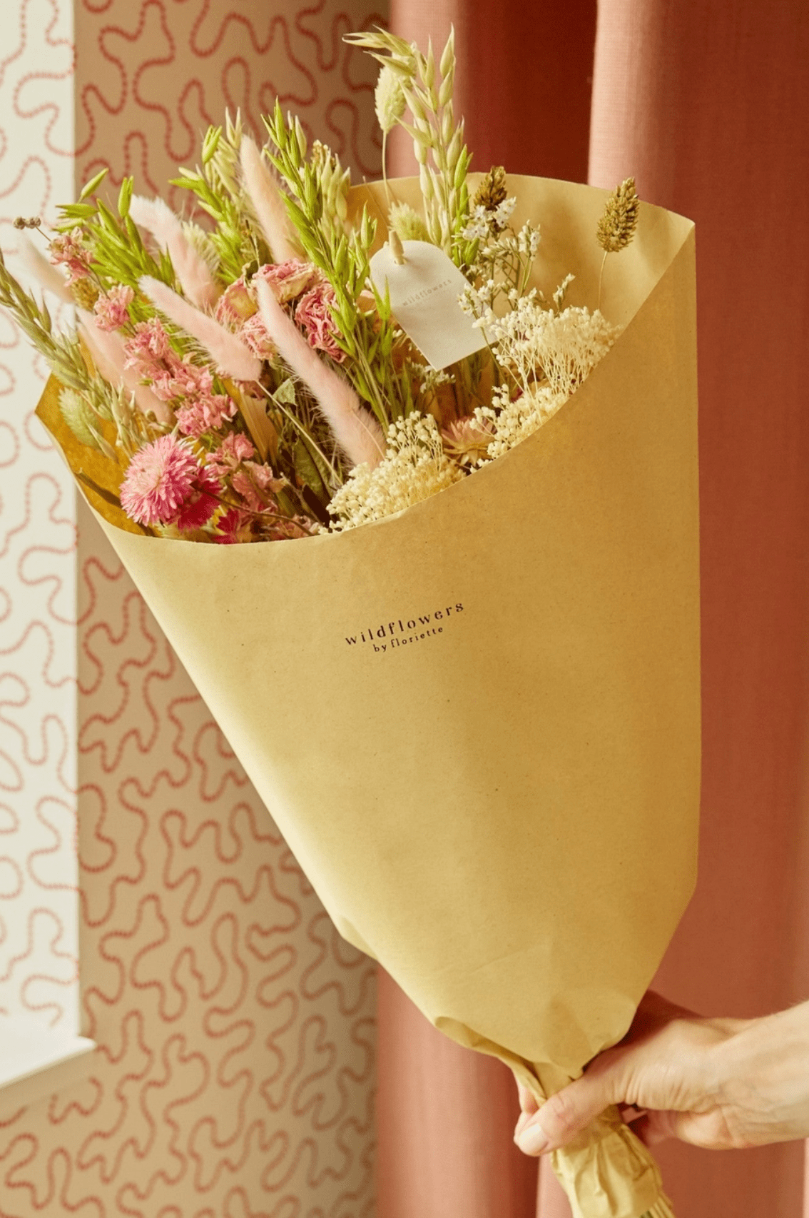 Dried Flowers Field bouquet Pink Elegance – The Irish Country Home