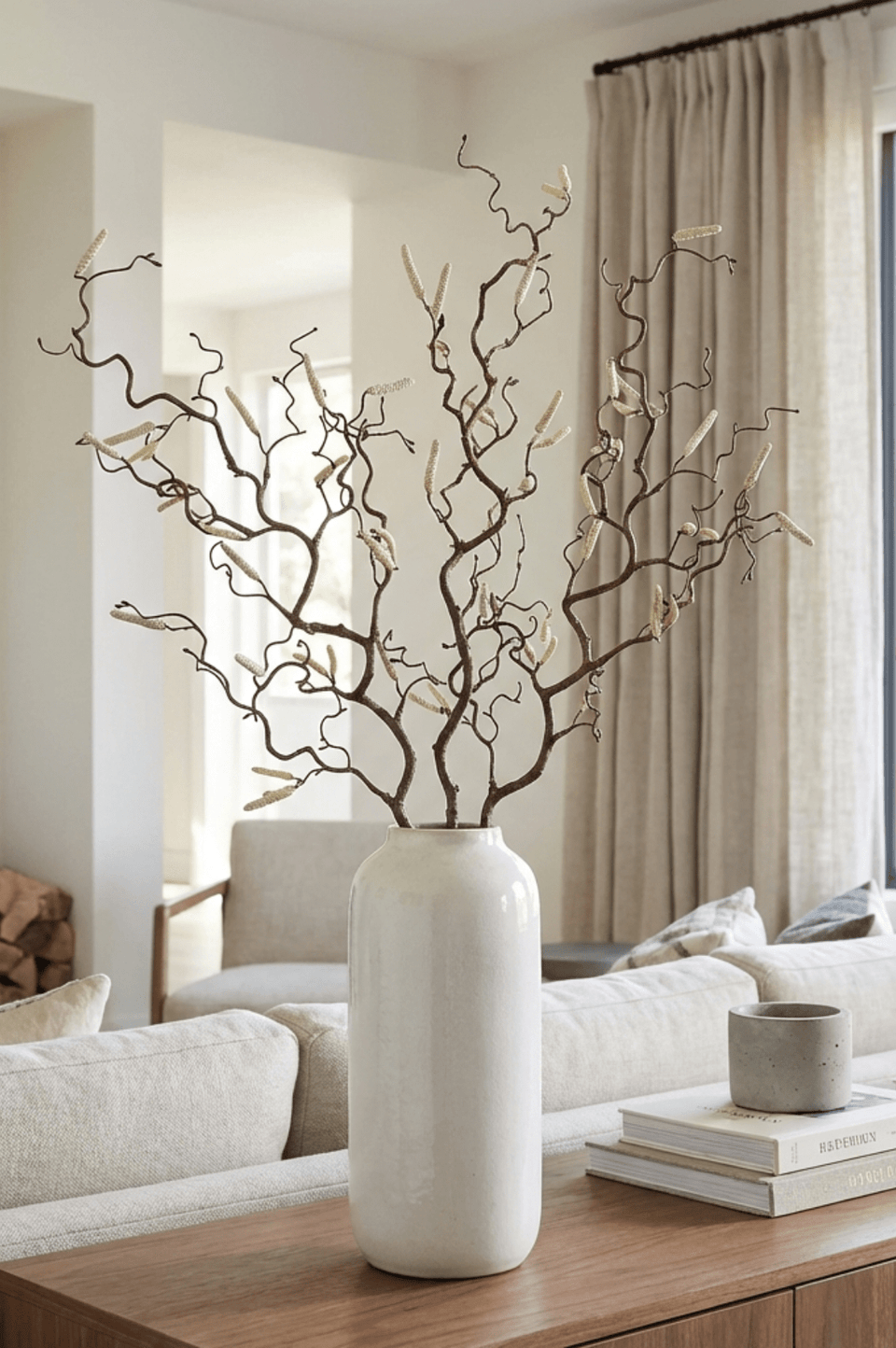 Faux Contorted Hazel Branch – The Irish Country Home